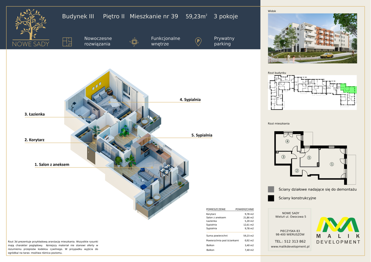 Nowe Sady III - Mieszkania na sprzedaż Wieluń - gethome.pl
